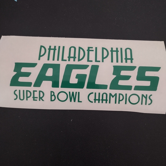 Other | Philadelphia Eagles Super Bowl Champions Vinyl Car Decal | Poshmark